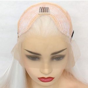 Hair | 22inch Long Straight White Lace Front Wig | Poshmark